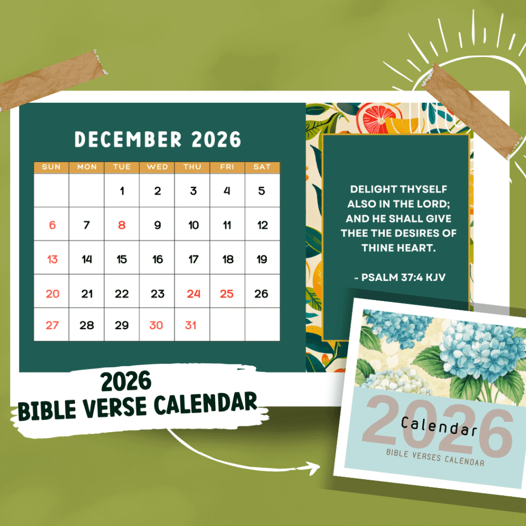 2026 BIBLE VERSE CALENDAR – Dawn Mari Craft Store